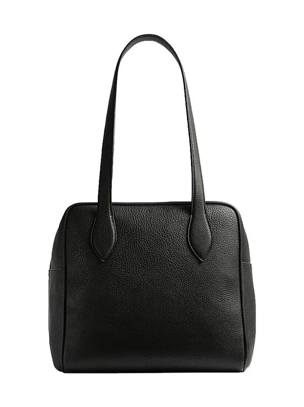 Altuzarra Maxi Cubetto Leather Shoulder Bag - Black