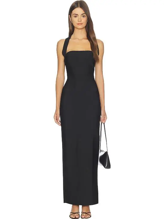 Superdown Caisyn Halterneck Maxi Dress - Black