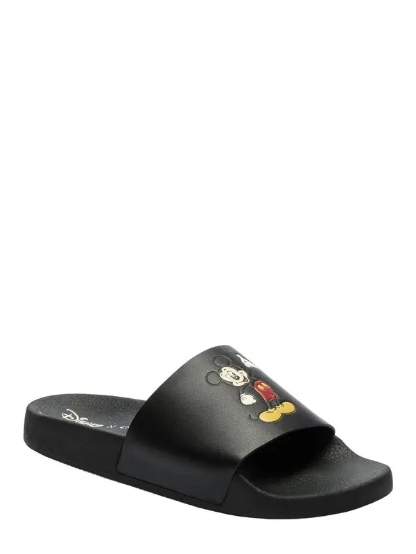 COACH OUTLET Coach Disney X Mickey Mouse Slides - Black