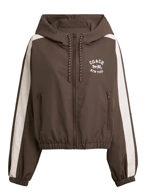 COACH OUTLET Colorblock Windbreaker In Recycled Polyester - Brown