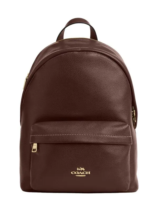 COACH OUTLET Coach Taylor Small Backpack In Refined Pebble Leather - Gold/maple