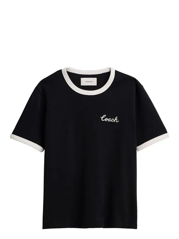 COACH OUTLET Ringer T-shirt - Black