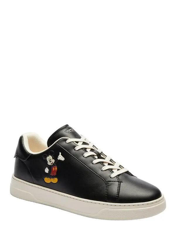 COACH OUTLET Coach Disney X Coach High Line Sneaker With Mickey Mouse Graphic - Black