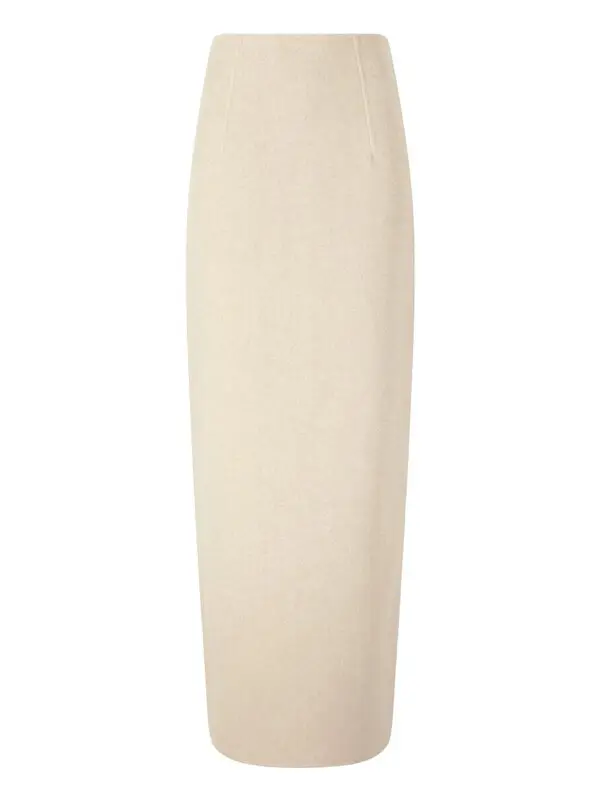 RUOHAN Kyth Double-sided Cashmere Maxi Skirt - Neutrals
