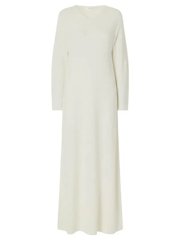 RUOHAN Aelin Silk-chenille Maxi Dress - Neutrals