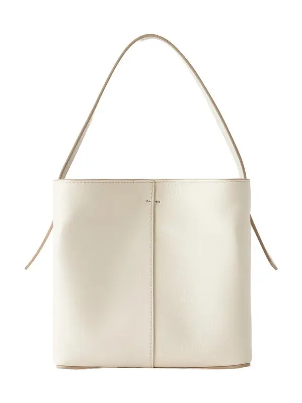 METIER Tilt 16 Leather Shoulder Bag - Neutrals