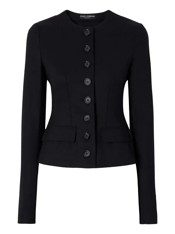 Dolce & Gabbana Stretch-wool Jacket - Black