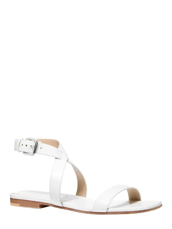 Michael Kors Bridgette Leather Sandals - White