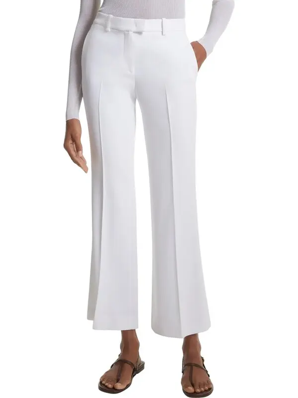 Michael Kors Haylee Cropped Flared Trousers - White