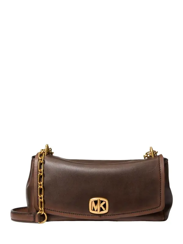 Michael Kors Bryant Small Leather Convertible Shoulder Bag - Brown