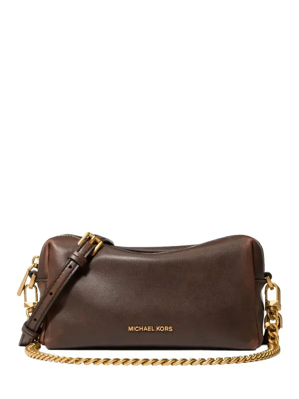 Michael Kors Bryant Small Leather Convertible Crossbody Bag - Brown