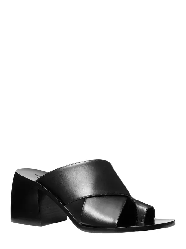 Michael Kors Meghan Leather Mule - Black
