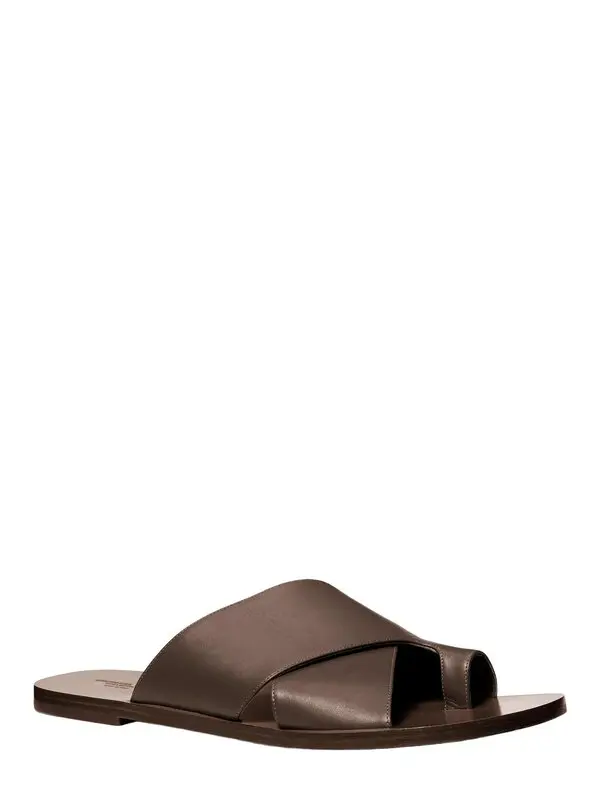 Michael Kors Mackenzie Leather Sandal - Brown