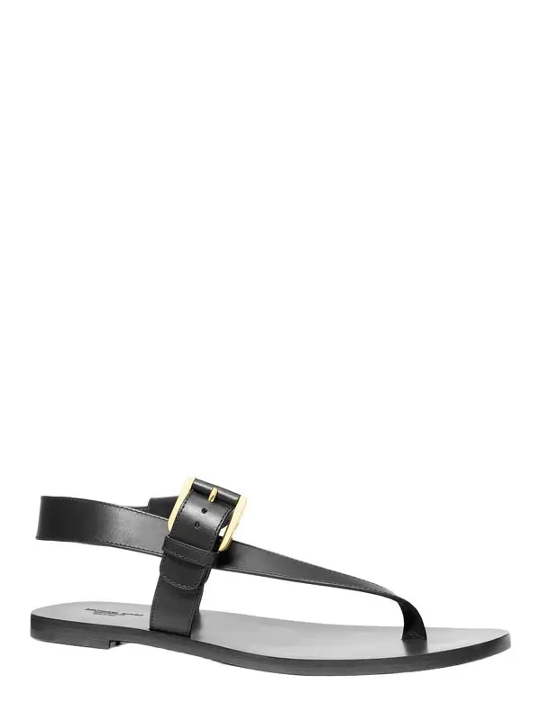 Michael Kors Penelope Leather Sandal - Black