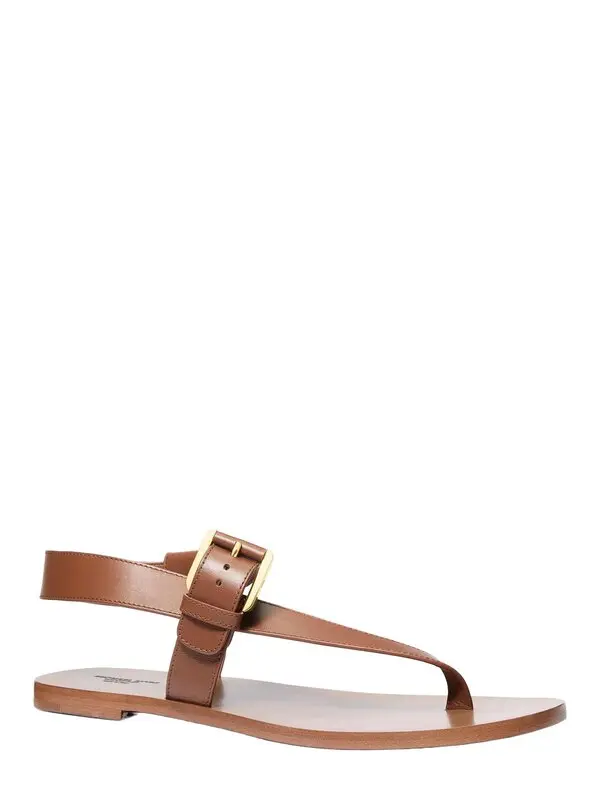 Michael Kors Penelope Leather Sandal - Brown