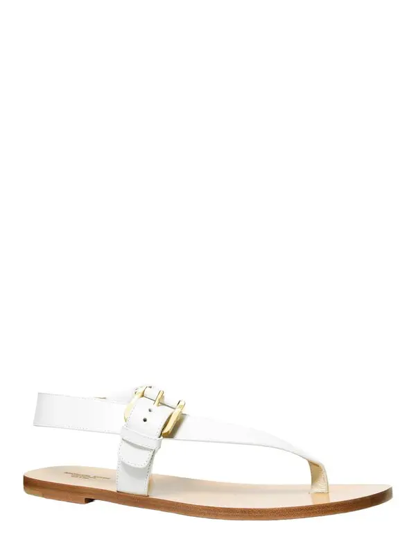 Michael Kors Penelope Leather Sandal - White