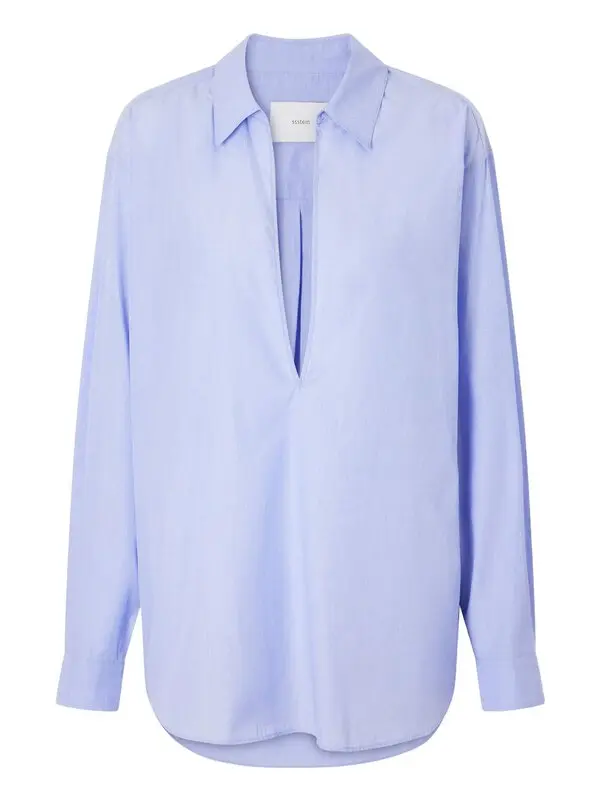SSSTEIN Skipper Cotton Shirt - Blue