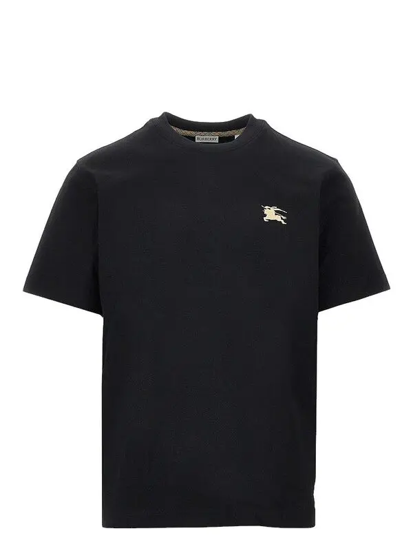 Burberry Ekd Embroidery T-hirt - Black