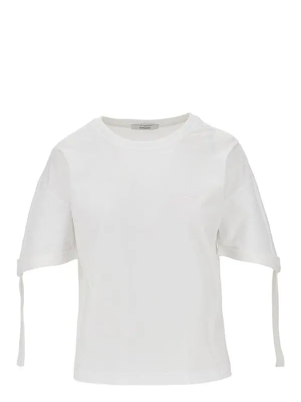 Givenchy Jerey T-hirt With Logo Embroidery - White