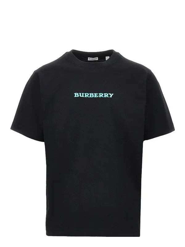 Burberry Heritage Logo Print T-hirt - Black