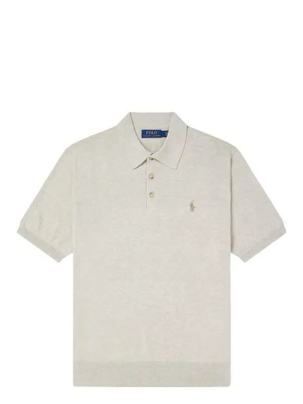 Polo Ralph Lauren Logo-embroidered Cotton Polo Shirt - Brown
