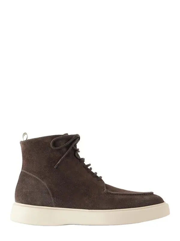 Officine Creative Suede Lace-up Boots - Brown