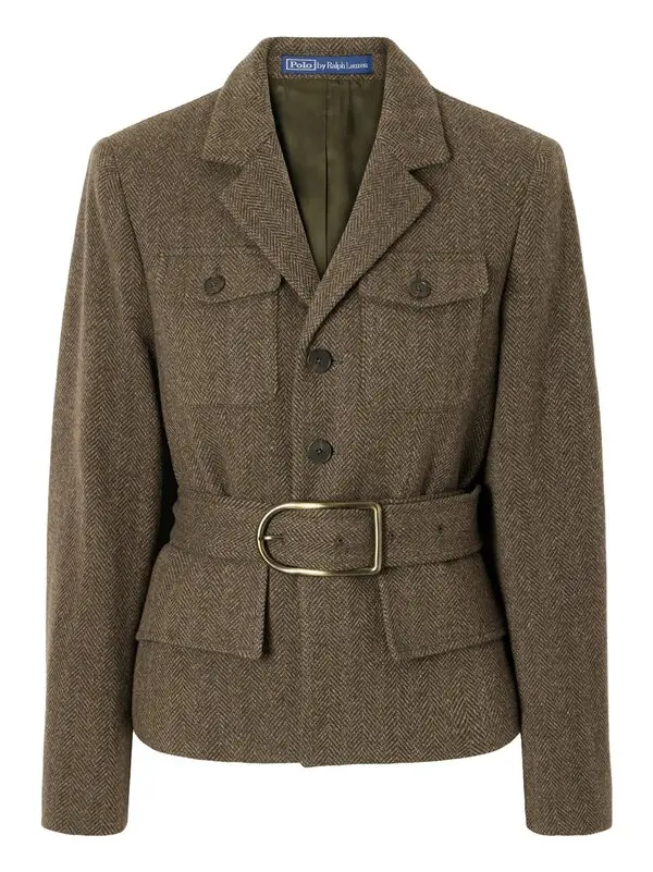 Polo Ralph Lauren Wool-blend Herringbone Jacket - Green