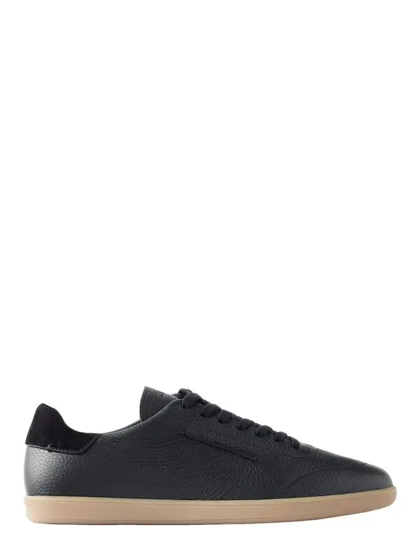 Zegna 232 Full-grain Leather Sneakers - Black