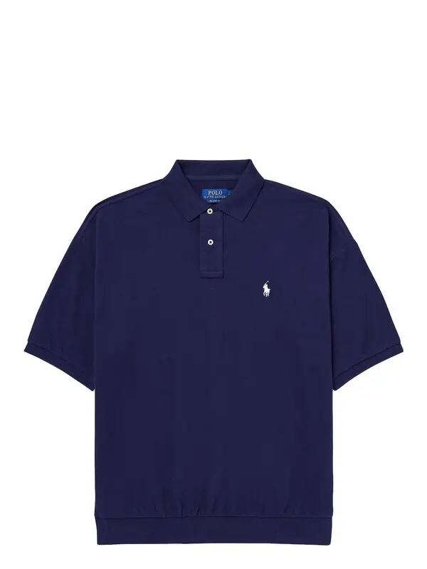Polo Ralph Lauren Logo-embroidered Cotton-piqué Polo Shirt - Blue