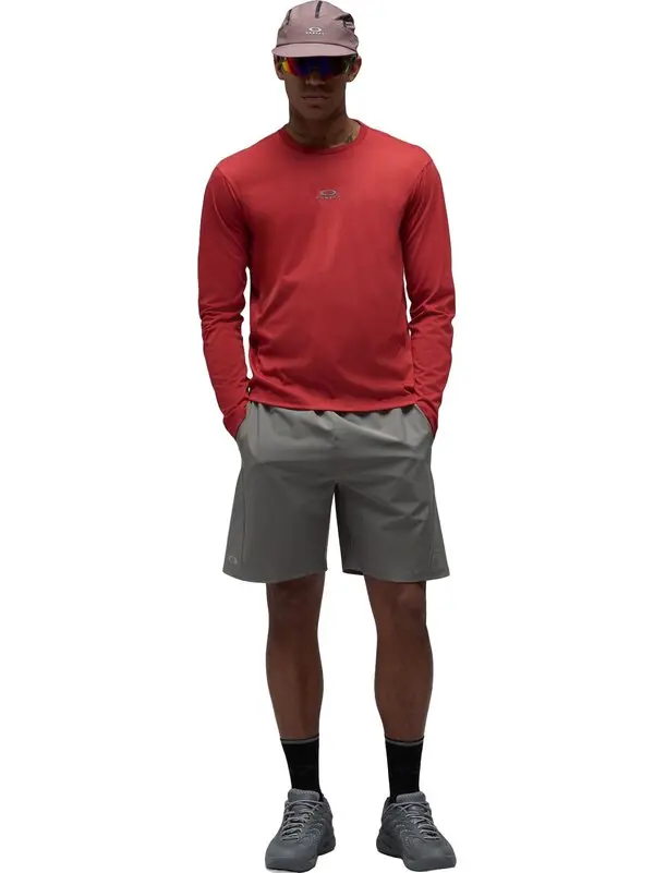 Oakley Long Sleeve Performance Tee With Upf 30 - Red