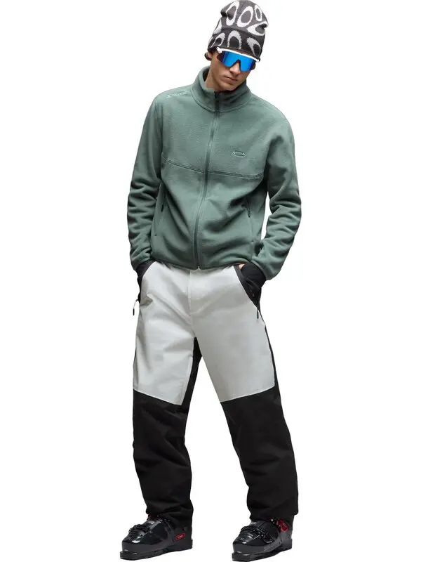 Oakley Canopy Fleece Zip Sweatshirt With Stand Collar - Green