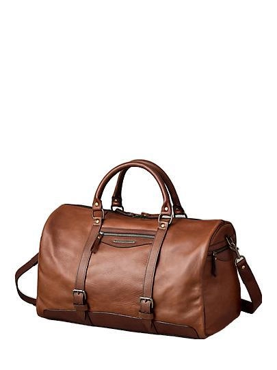 Overland Fairfield Leather Duffel Bag - Tan