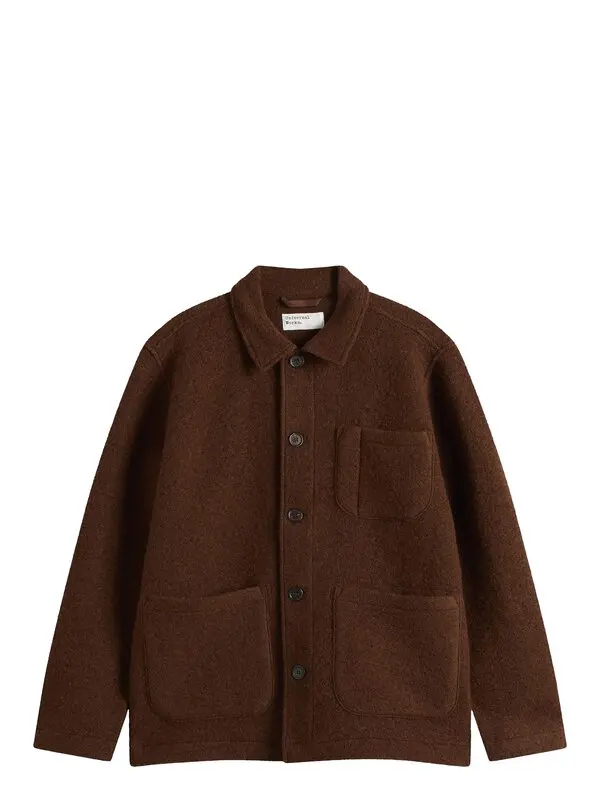 Universal Works Wool Fleece Field Jacket - Cacao