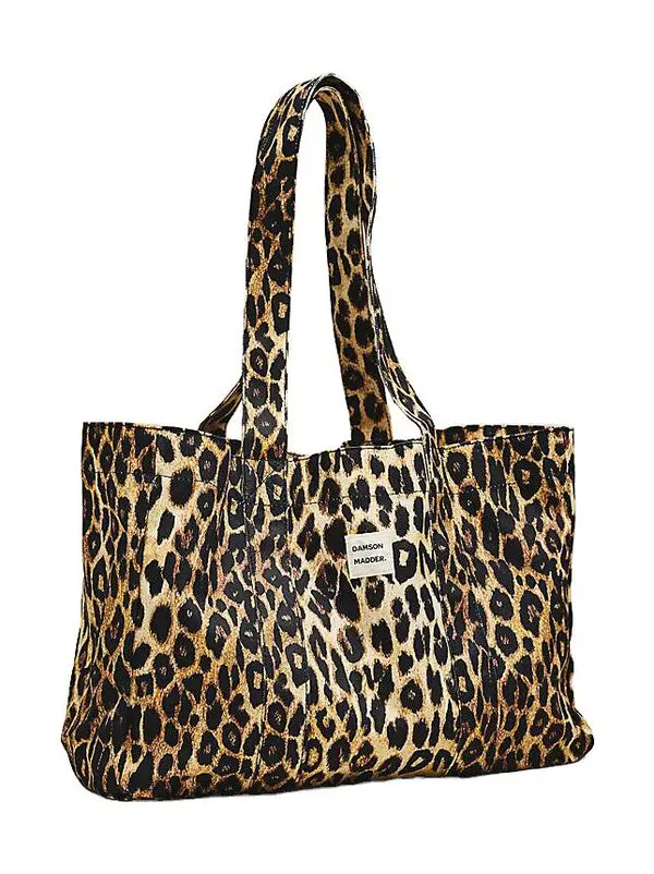 DAMSON MADDER Prt Canvas Tote - Leopard