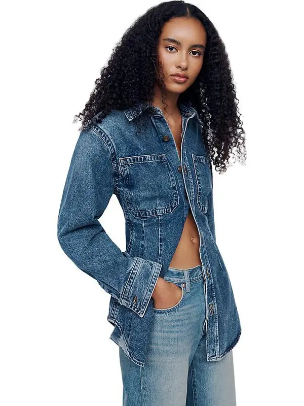 AGOLDE Wilma Denim Shirt Top - Form