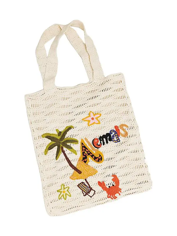 ALEMAIS Crochet Tote Bag - Cream