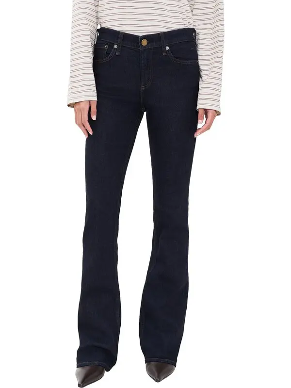 Rag & Bone Kinsley Full Bootcut Jeans - Darkrinse