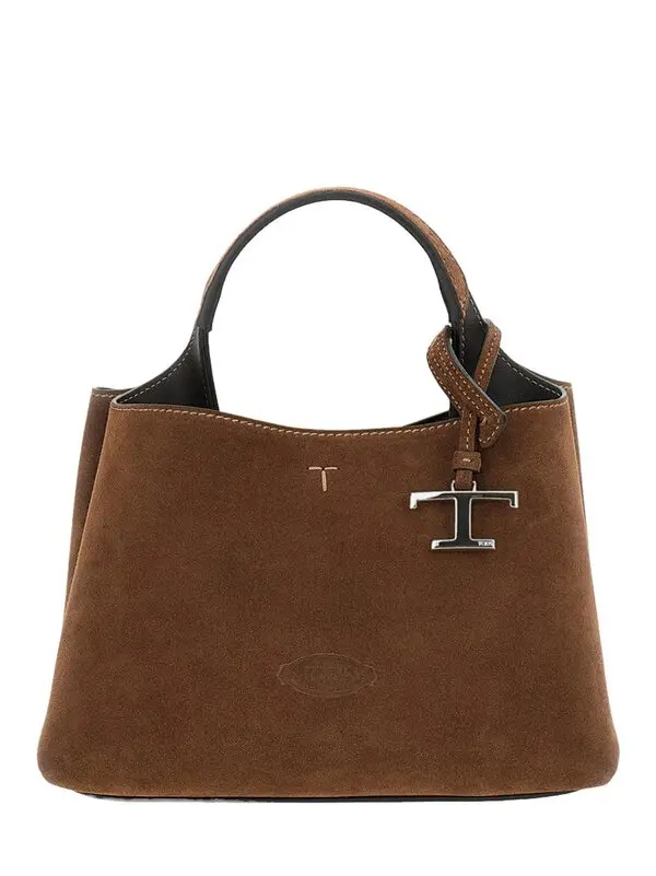 TOD'S Borsa In Suede Apa Sacca Micro - Marrone