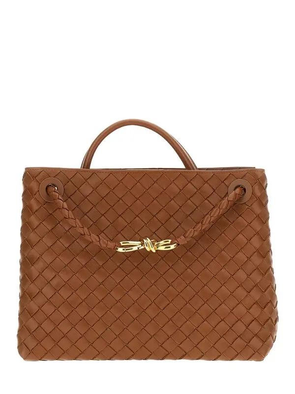 Bottega Veneta Medium Bag Let's Go - Brown