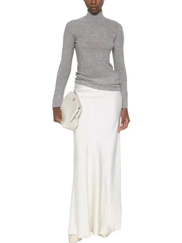 Fabiana Filippi Satin Finish Skirt - White