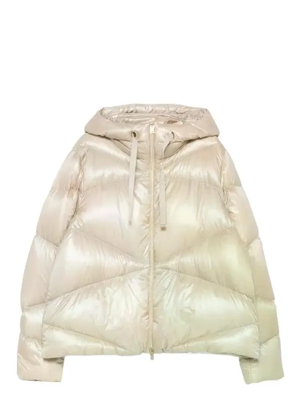 Herno Quilted Hooded Jacket - Neutrals