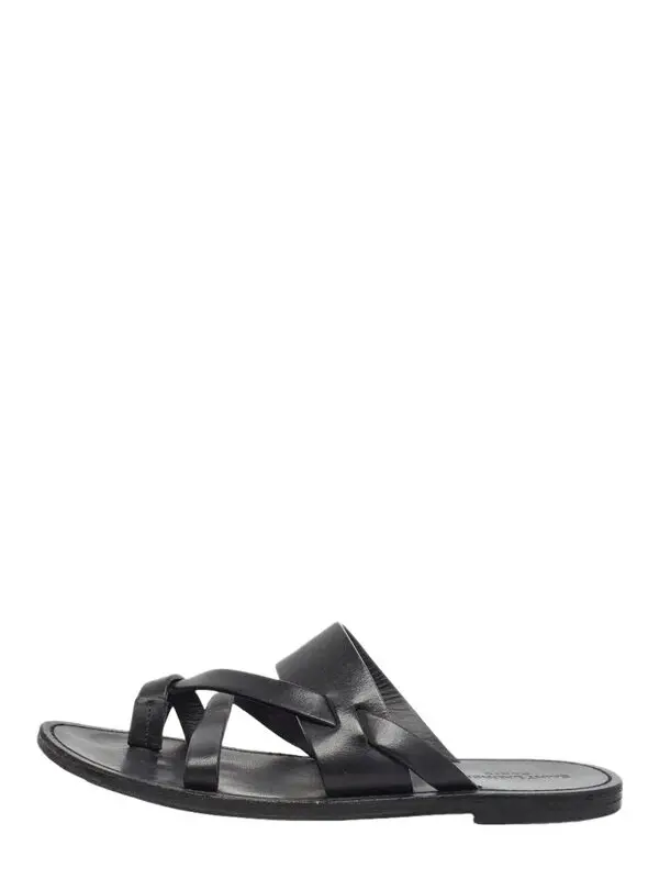 Saint Laurent Culver Multi-strap Slides - Black