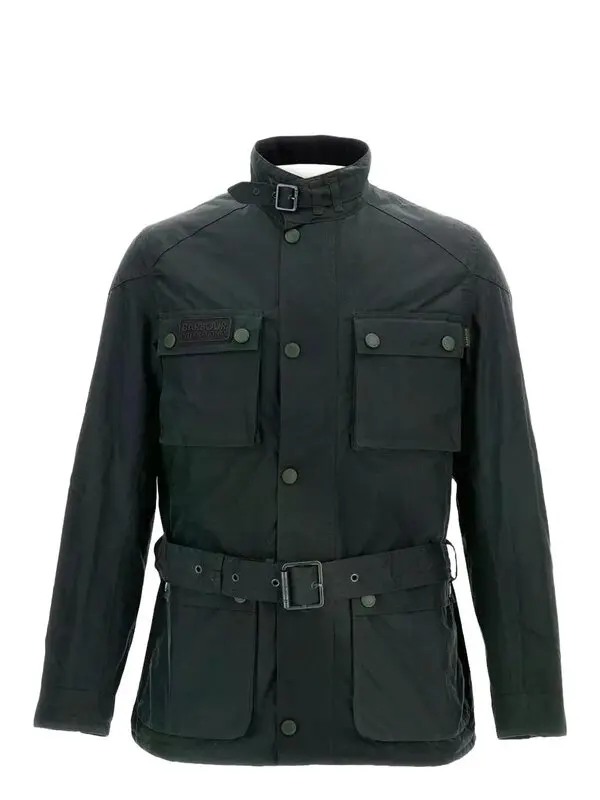 BARBOUR INTERNATIONAL Blackwell Belted Waxed Jacket - Green