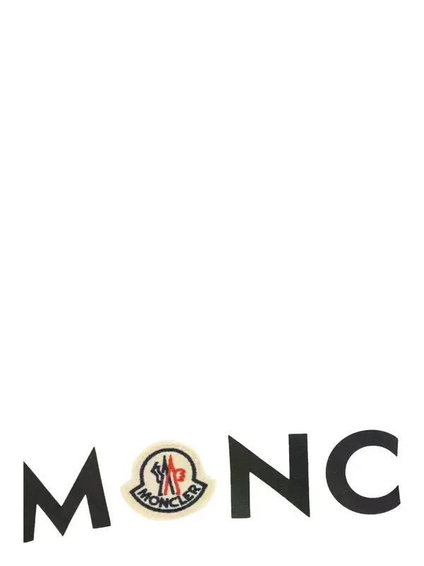 Moncler Logo Cotton T-shirt - Neutrals