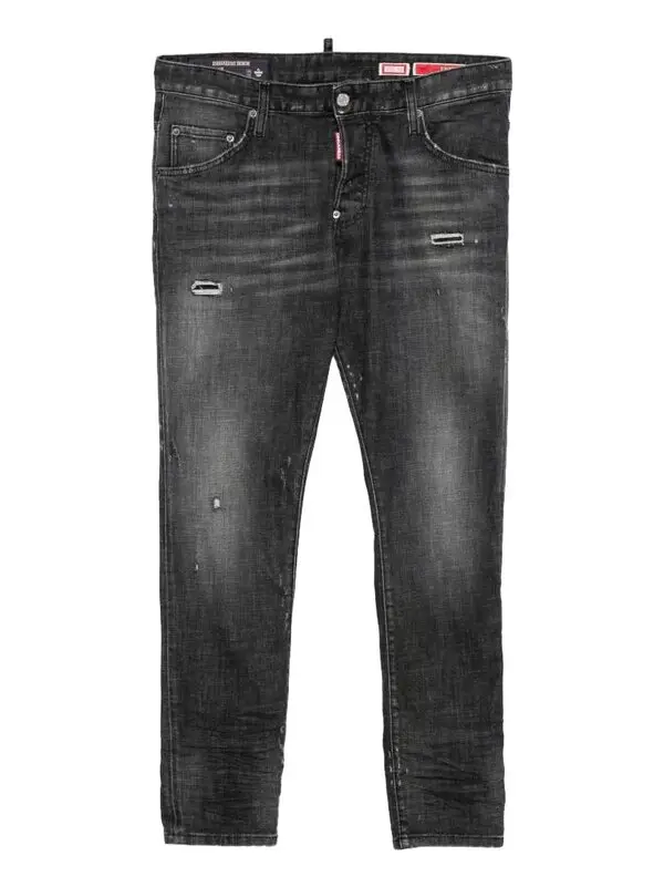 Dsquared2 Distressed Faded-effect Jeans - Black