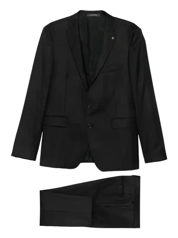 Tagliatore Single-breasted Buttoned Suit - Black