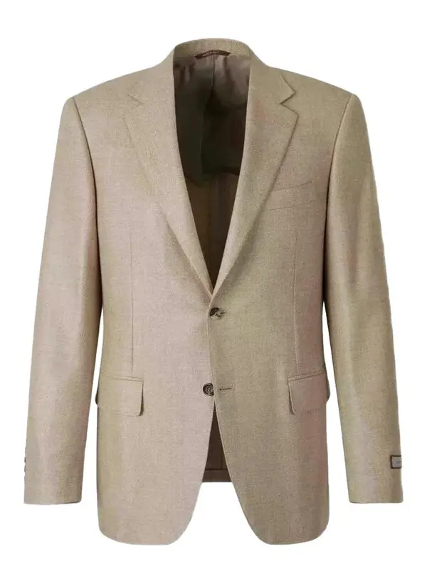 Canali Single-breasted Notch-lapel Blazer - Neutrals