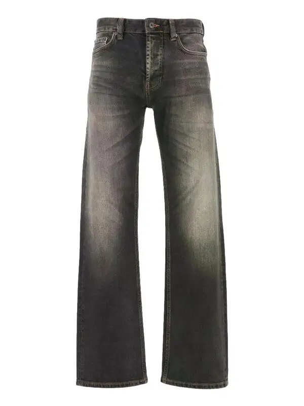 Emporio Armani Straight-leg Five-pocket Denim Jeans - Grey