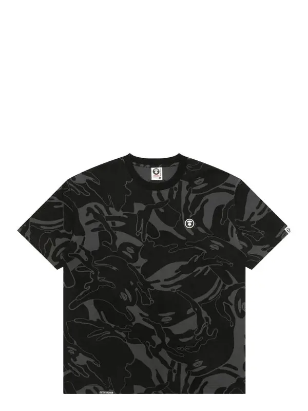AAPE BY *A BATHING APE Moonface Camo-print T-shirt - Black