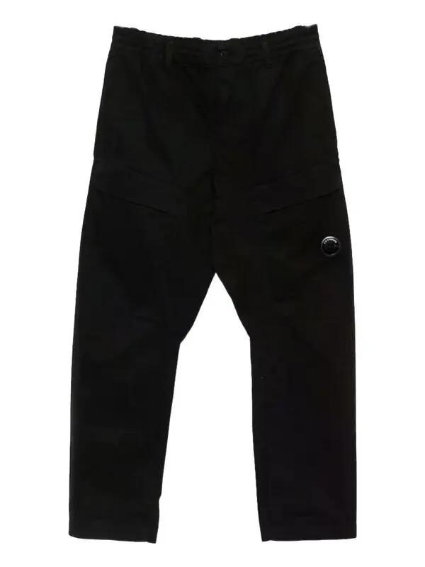 C.P. COMPANY Lens Detail Cargo Pants - Black